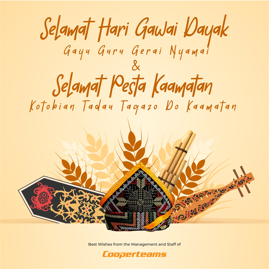 Happy Gawai-Kaamatan from COOPERTEAMS|Malaysia Tyre Wholesaler